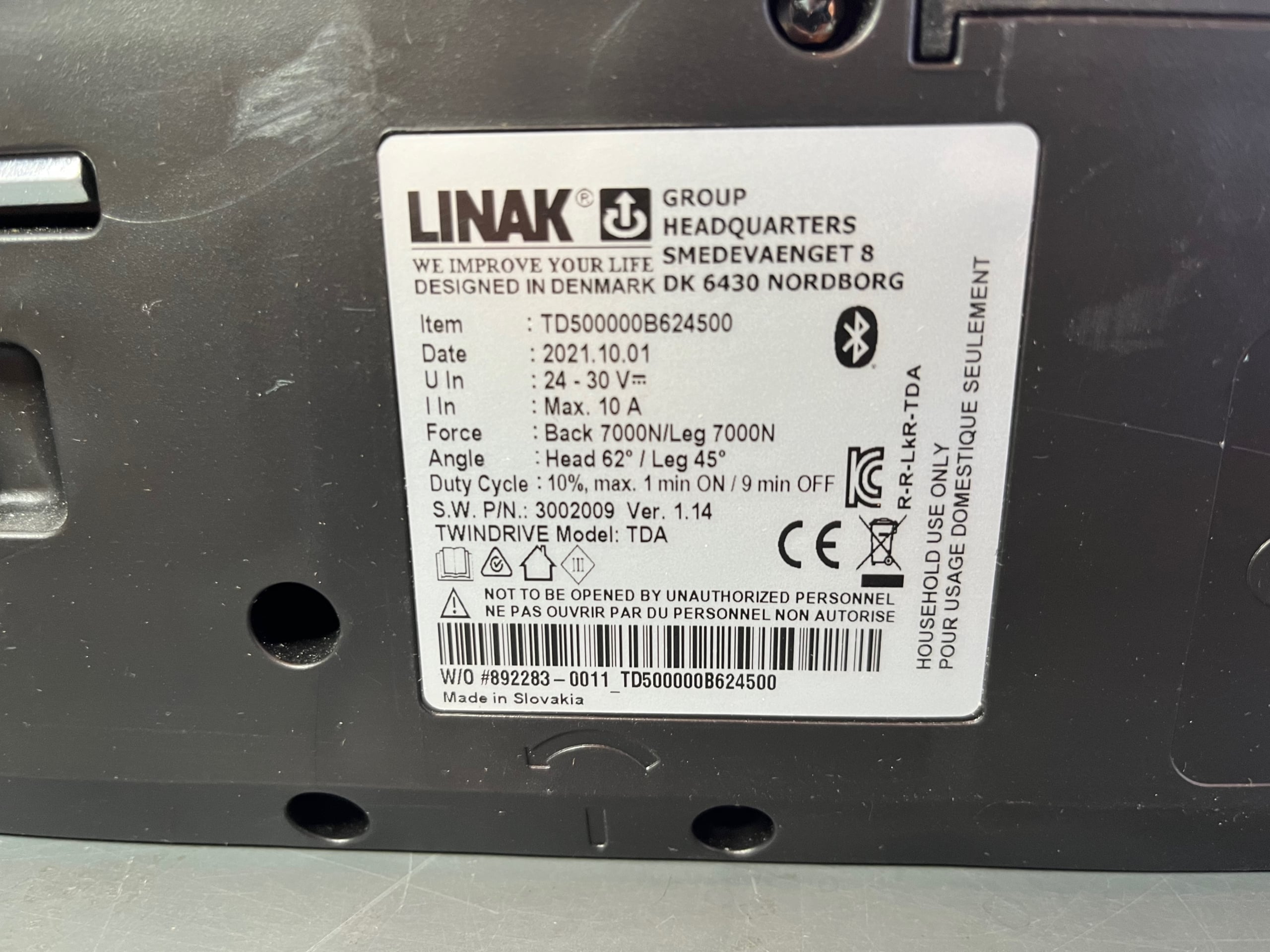 Linak TD5 elevation motor